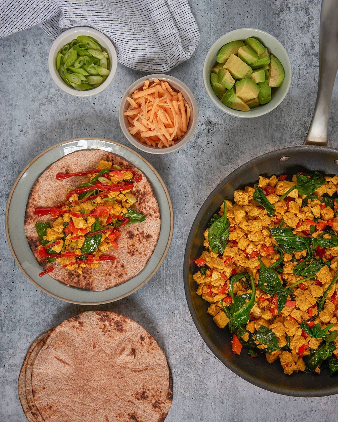 Tofu Scramble Breakfast Burrito