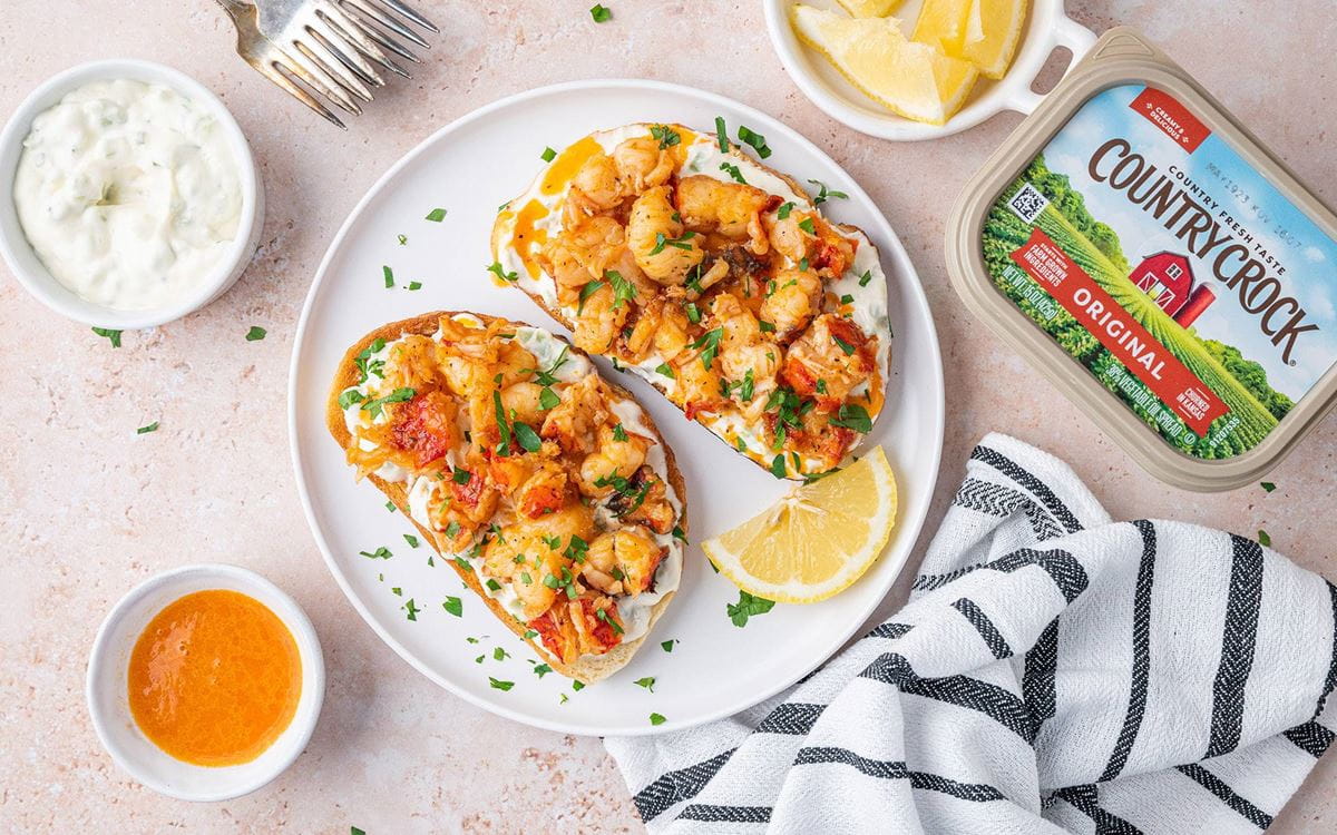 Father's Day Lobster Roll Toast